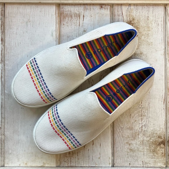 Rothy's | Shoes | Rothys Kids White Rainbow Sneakers | Poshmark